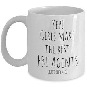 FBI Agent Mug, Gift for Girl FBI Agent, Police Officer Coffee Mug ...