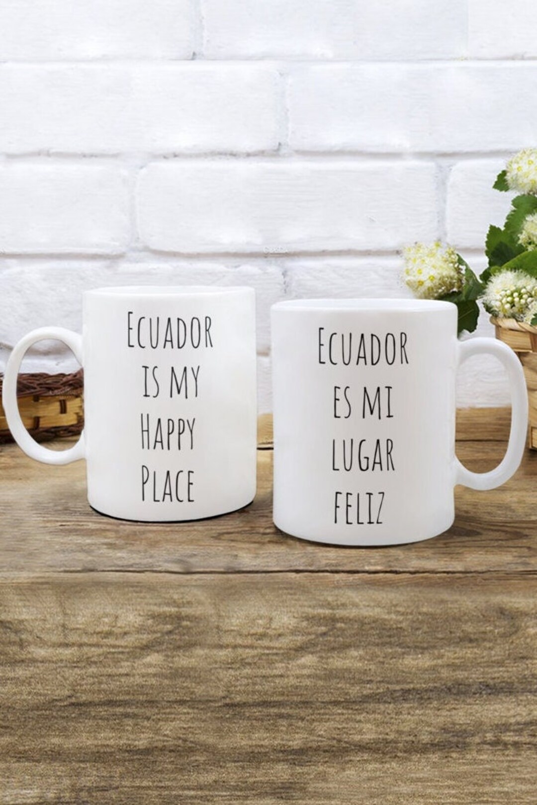 Ecuador Mug With Spanish on Back, Ecuadorian Gift, Ecuadoriana, Ecuador ...