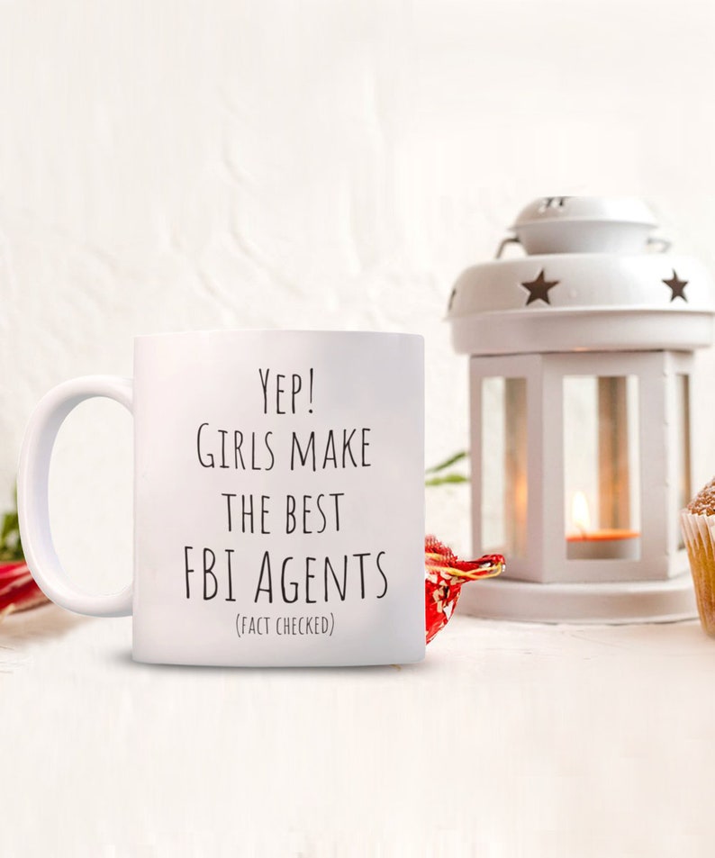 FBI Agent Mug, Gift for Girl FBI Agent, Police Officer Coffee Mug ...