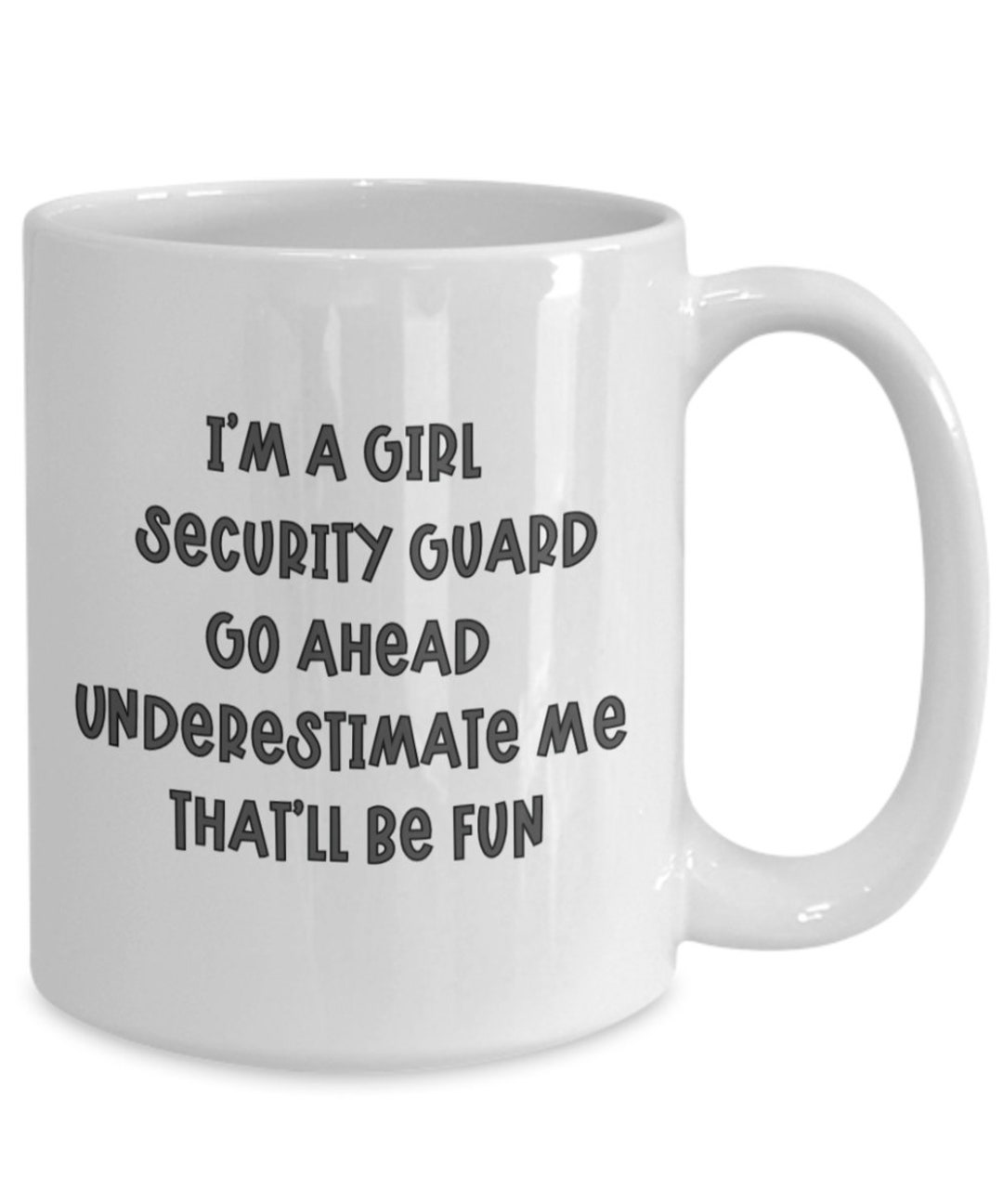 Funny Girl Security Guard Mug, Security Officer Mug, Security Officer ...