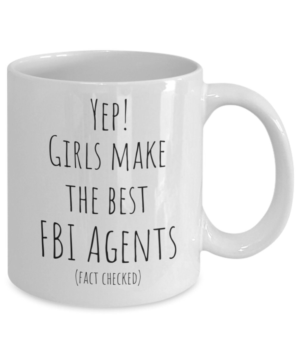 FBI Agent Mug, Gift for Girl FBI Agent, Police Officer Coffee Mug ...