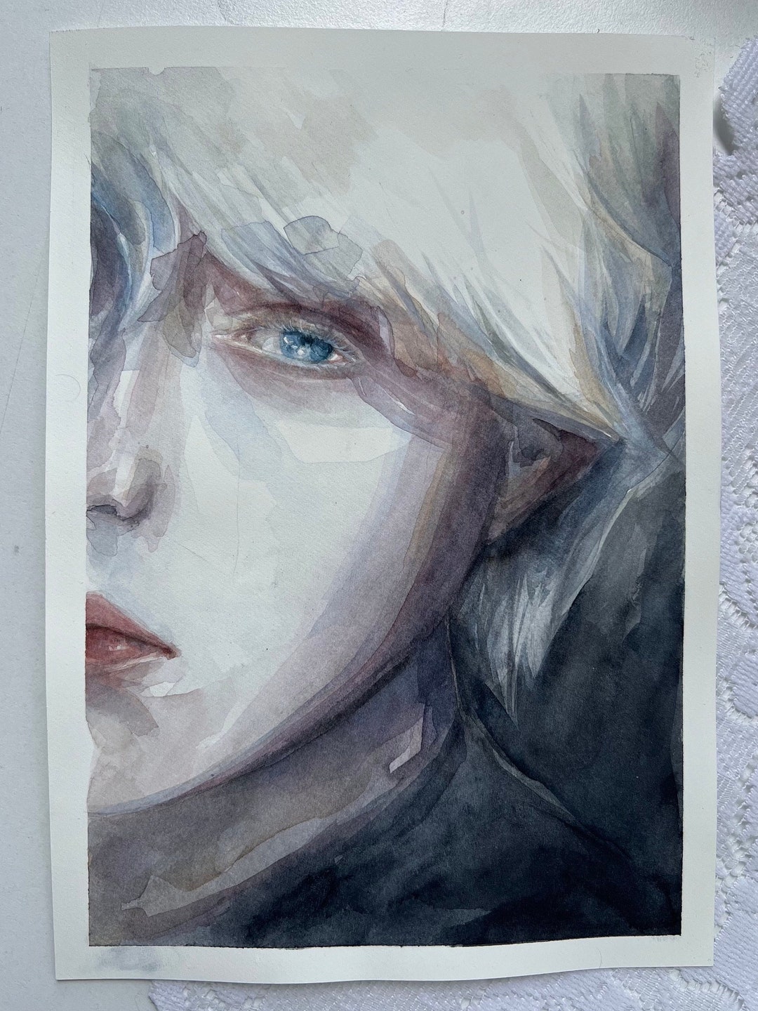 Gojo Saturu Watercolor Painting ORIGINAL Jujutsu Kaisen Fan Art Anime ...