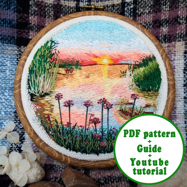 Embroidery Landscape - Etsy