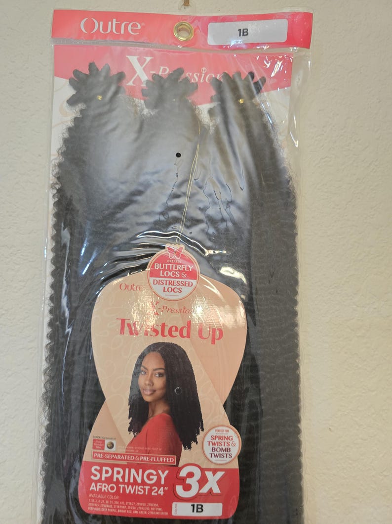 Color 1B - Outre X-pression Twisted up Crochet Braid – Springy Afro ...