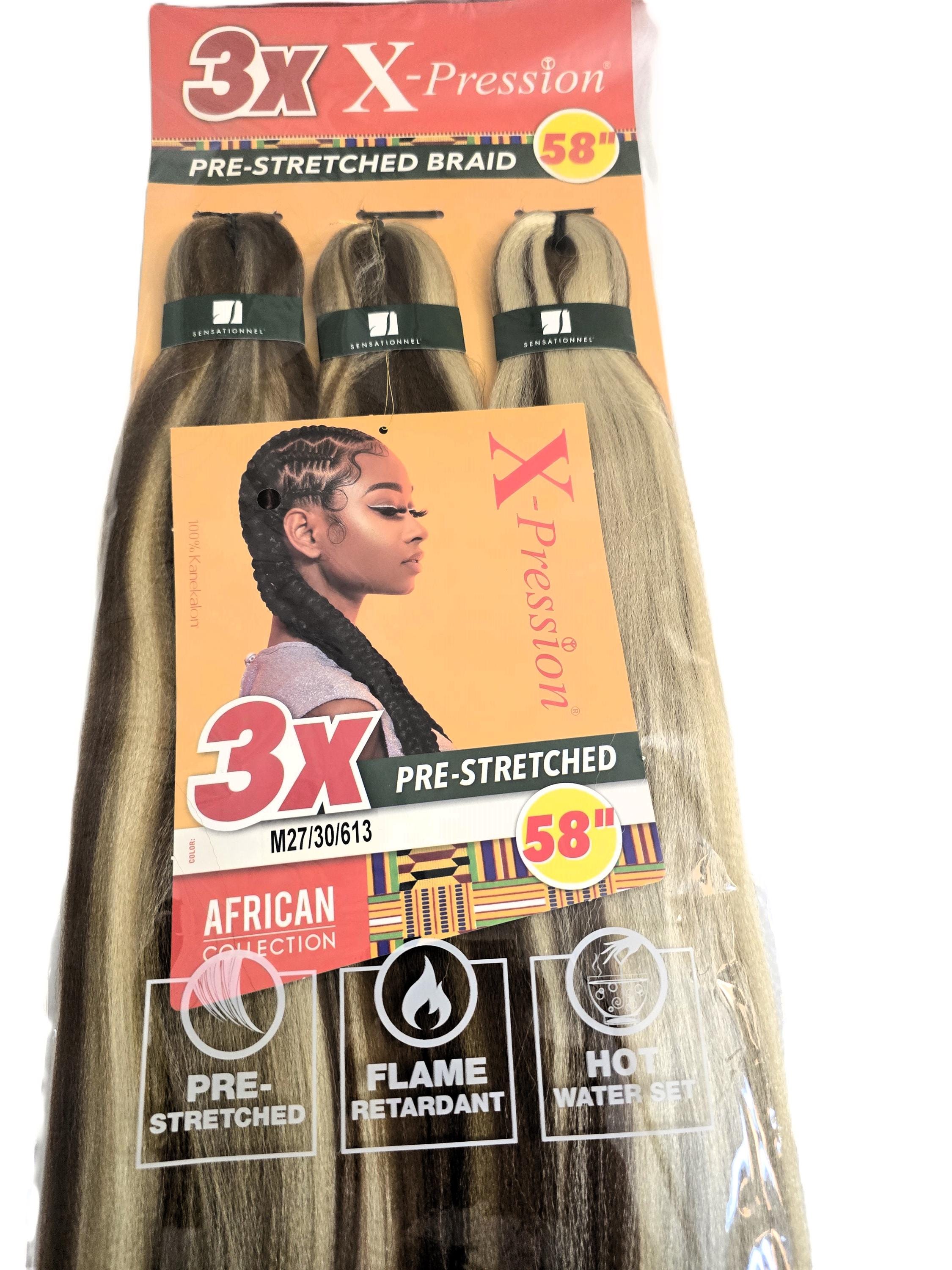 Color M27/30/613 - X-pression Xpression Expression 58" Braiding Hair 3X ...