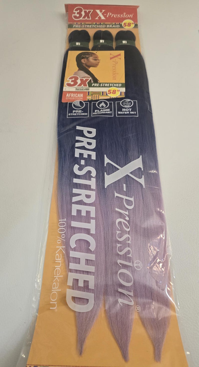Color 3TBLUE/LBLUE/LAVENDER - X-pression Xpression Expression 58 ...