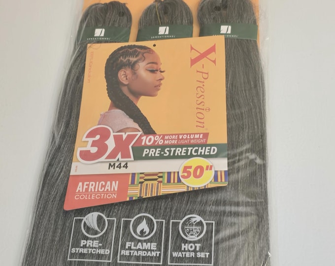 Color 350 - X-pression Xpression Expression 58" Braiding Hair 3X Pre ...