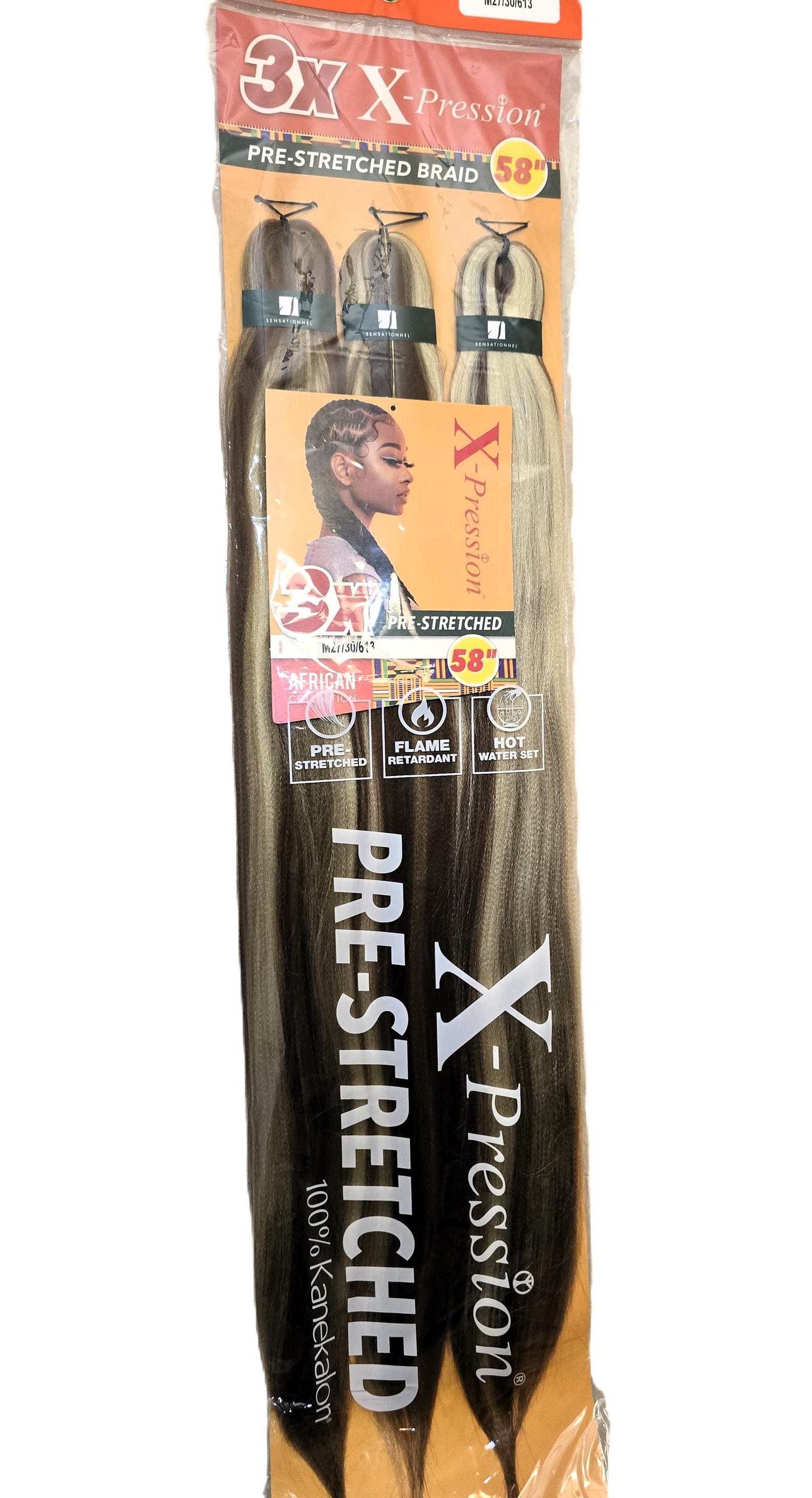 Color M27/30/613 - X-pression Xpression Expression 58" Braiding Hair 3X ...