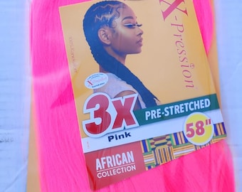 Color 30 - X-pression Xpression Expression 58" Braiding Hair 3X Pre ...