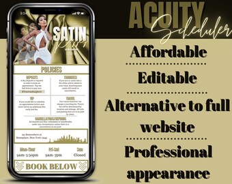 ACUITY SITE DESIGN Acuity Theme Premade Website Template | Etsy