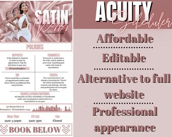 ACUITY SITE DESIGN Acuity Theme Premade Website Template | Etsy