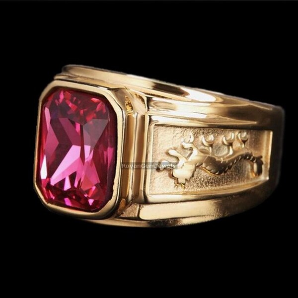 Pink Gemstone Ring - Etsy