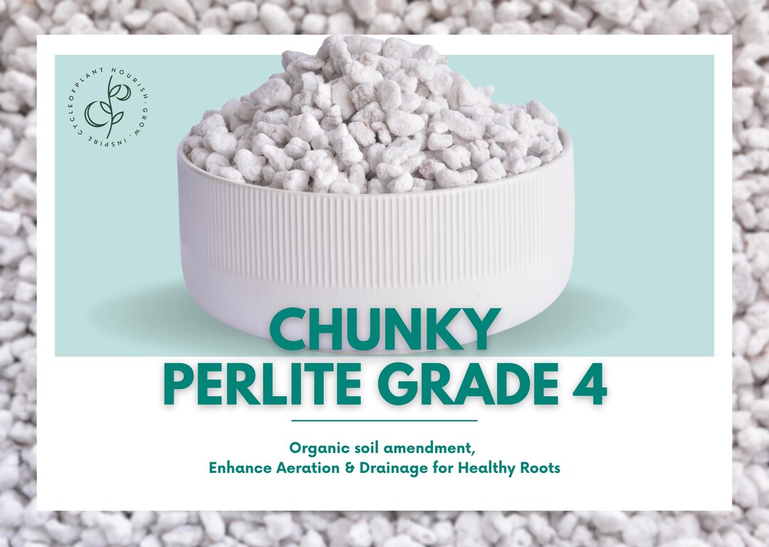 Chunky Perlite Grade 4 - Premium, Large Lightweight Soil Amendment for ...