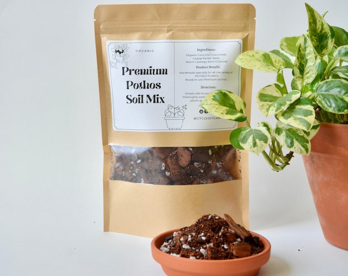 Premium Pothos Potting Mix - Organic, Chunky Blend for Thriving Vines ...
