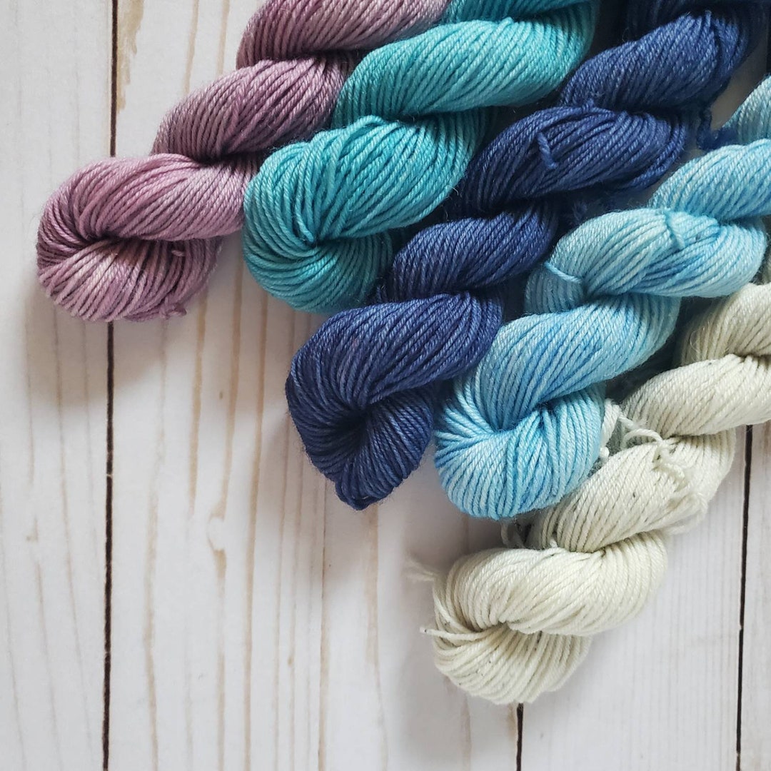 Twilight - Mini Skein Set - Hand Dyed Yarn - Etsy