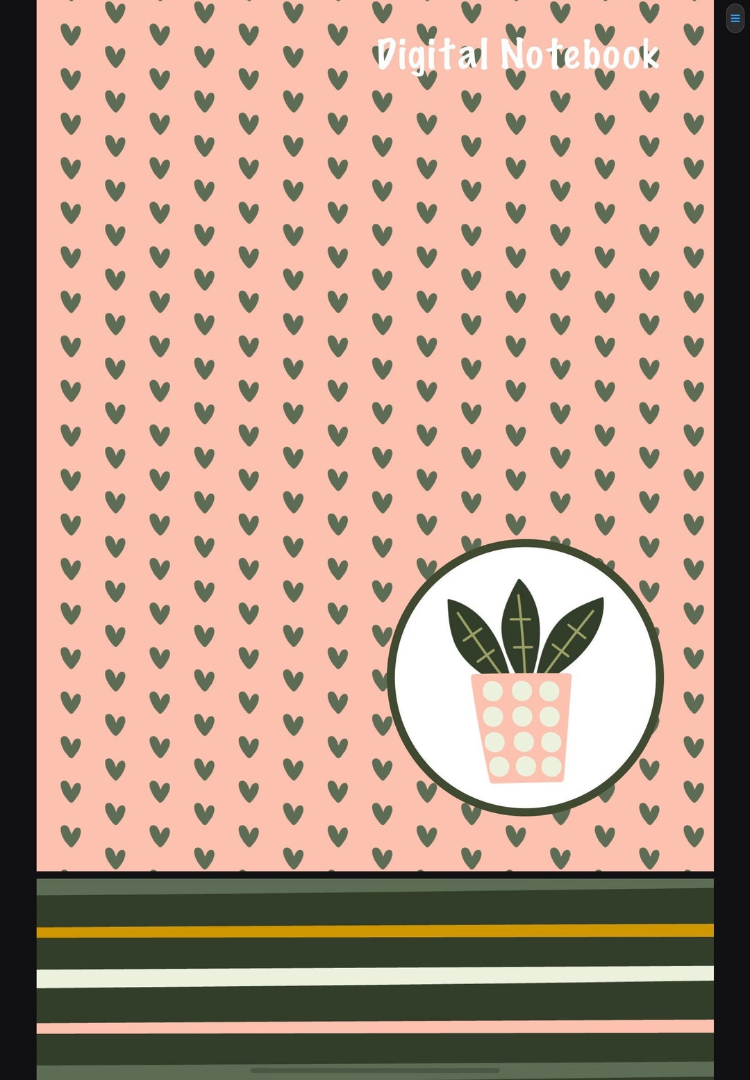 Digital Notebook -plant Themed Edition - Etsy
