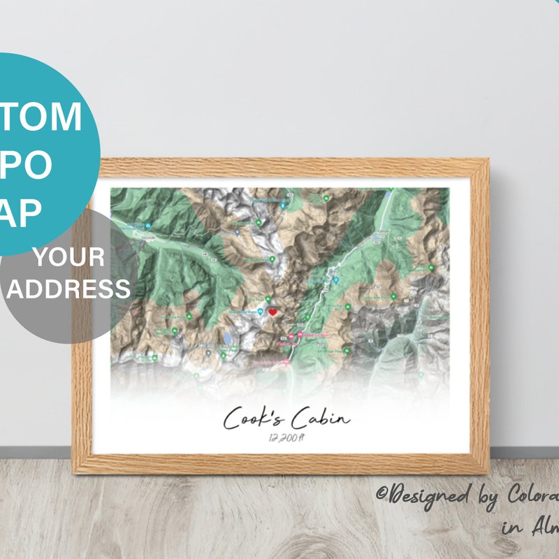 Topo Map - Etsy