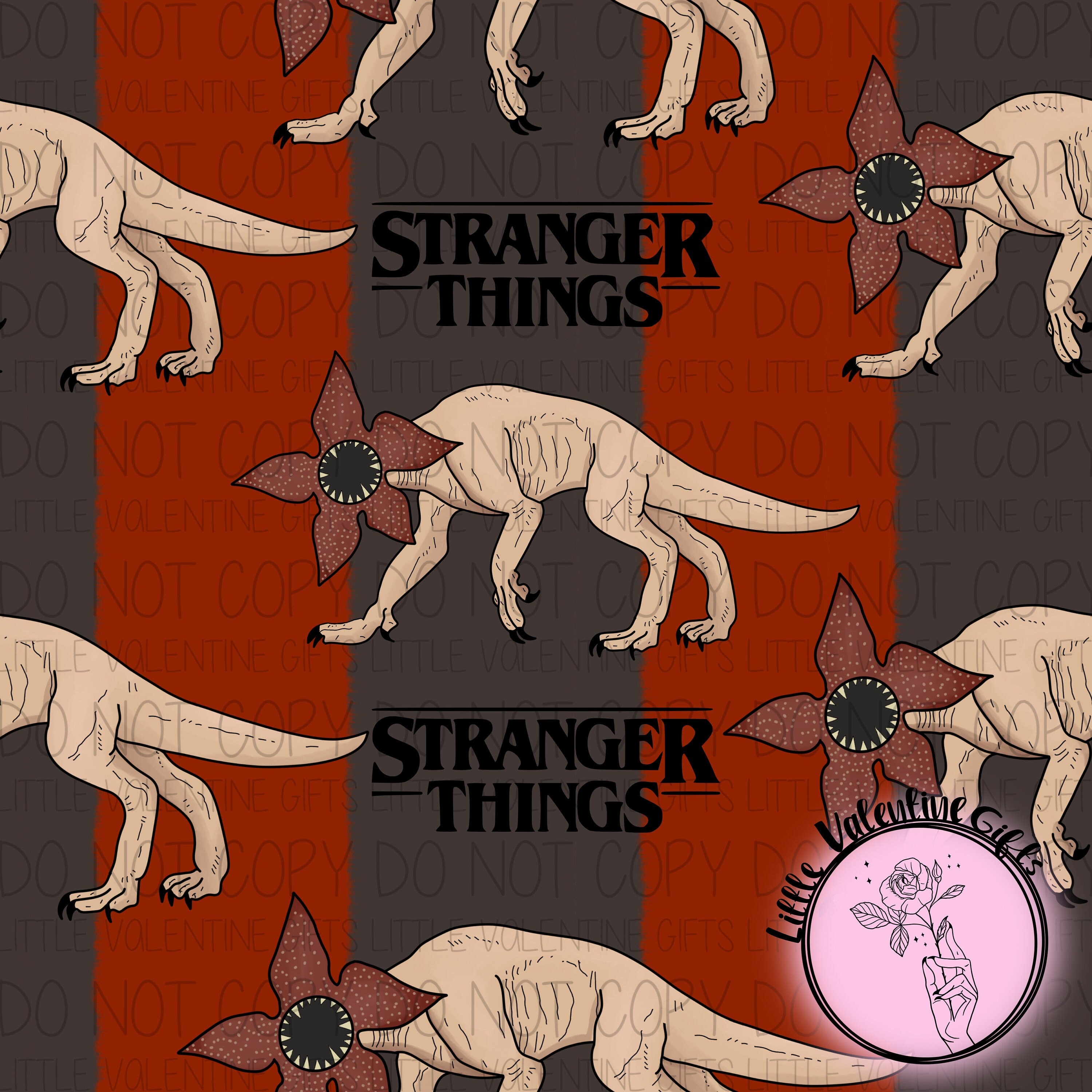 Stranger Things Inspired Seamless Design Demodog Seamless Png - Etsy