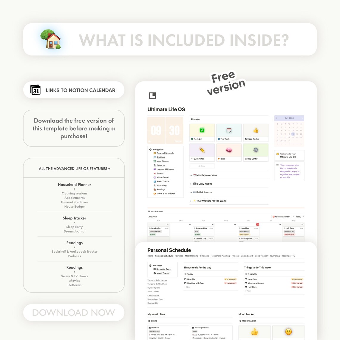 Ultimate Life OS Notion Template, Get Your Life Organized, Notion ...