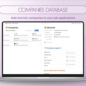Job Tracker Notion Template for Job Seeker and Freelancer - Etsy