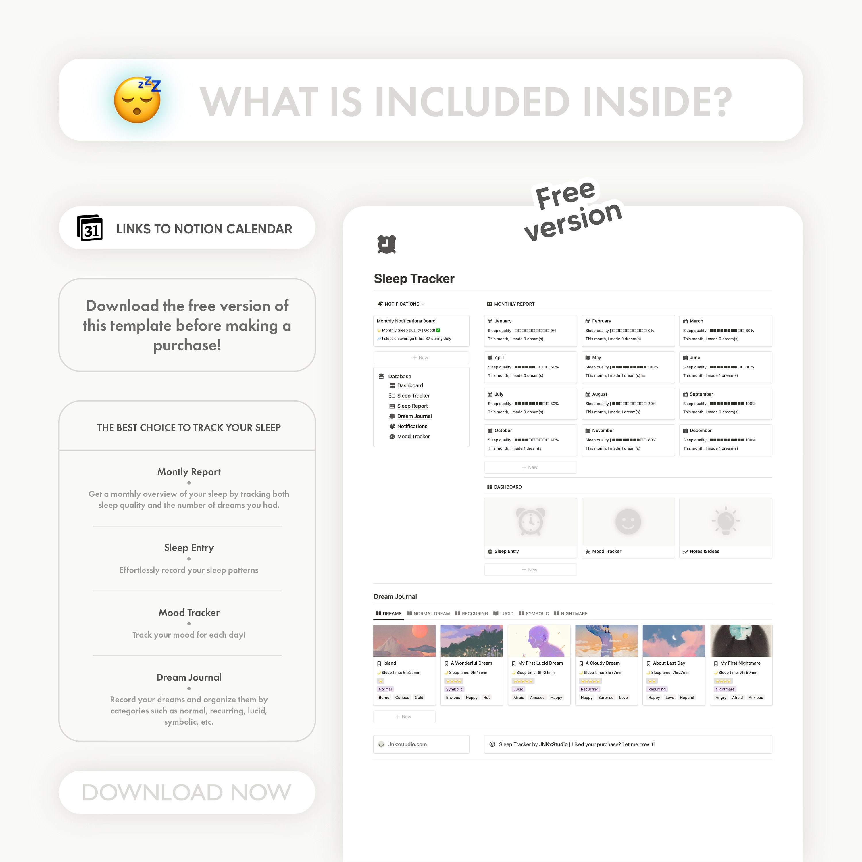 Ultimate Sleep Tracker Notion Template for a Better Bedtime, Sleeping ...