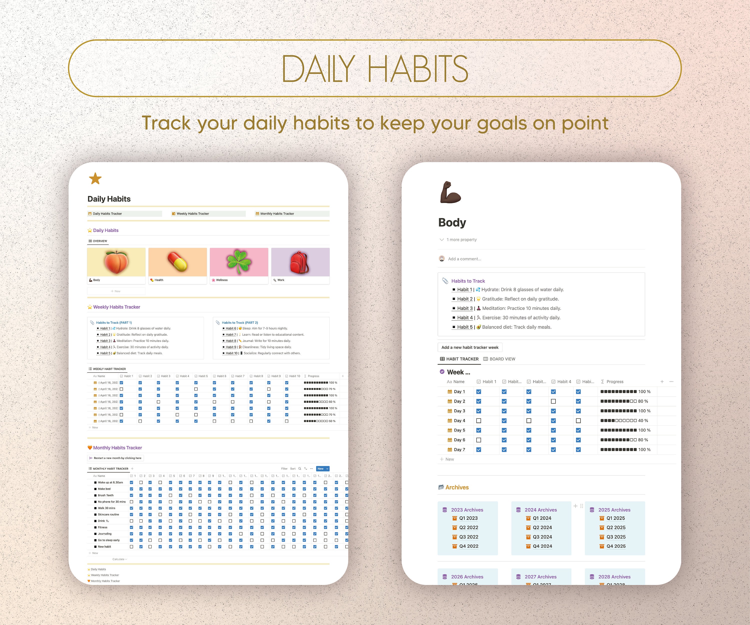 Weight Loss Tracker Notion Template Weight Tracker Personal - Etsy
