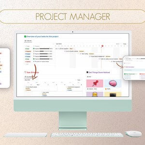 GTD Get Things Done Notion Template Notion Project Manager - Etsy