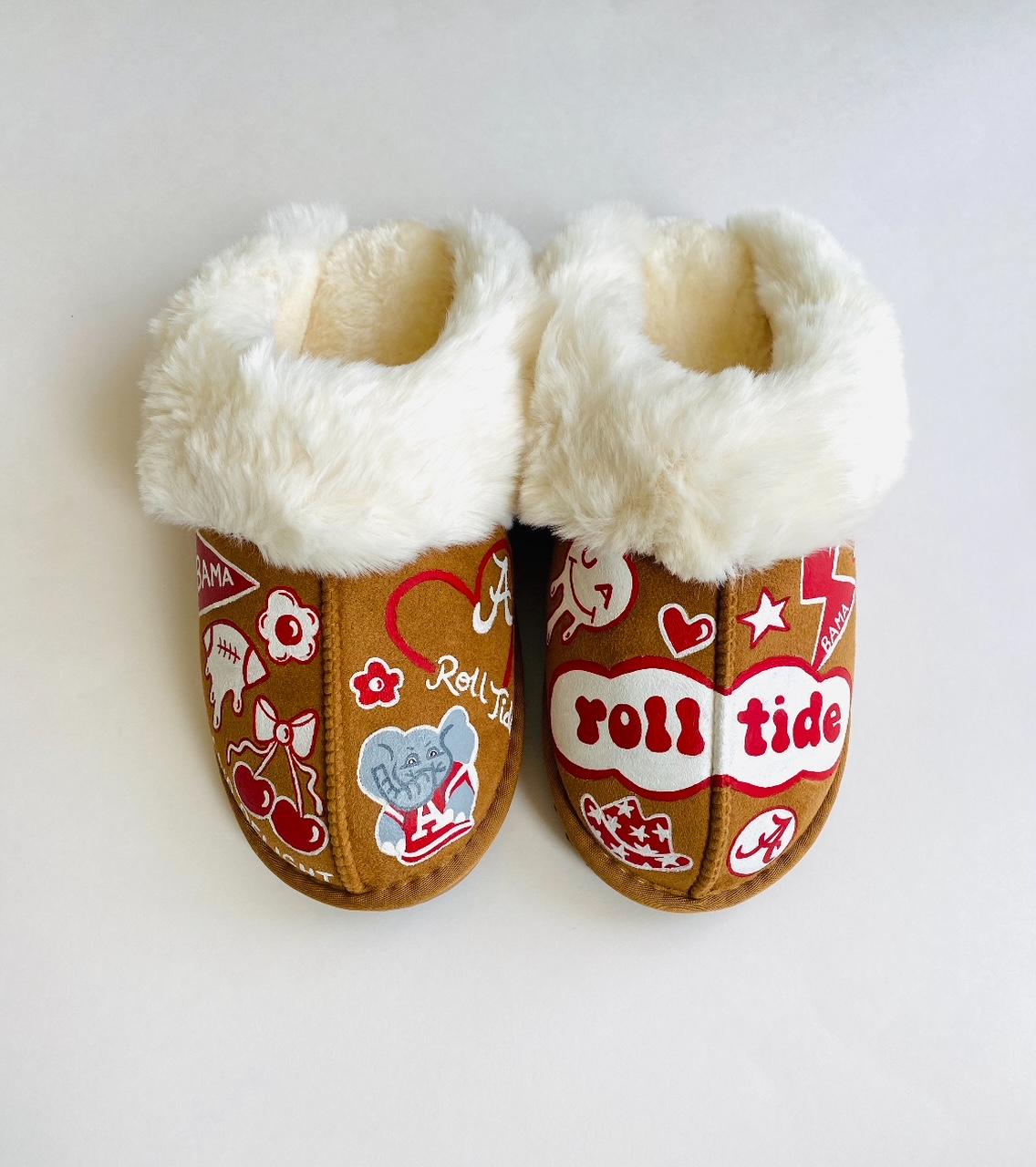 Custom Hand Painted Alabama College Slippers - Etsy