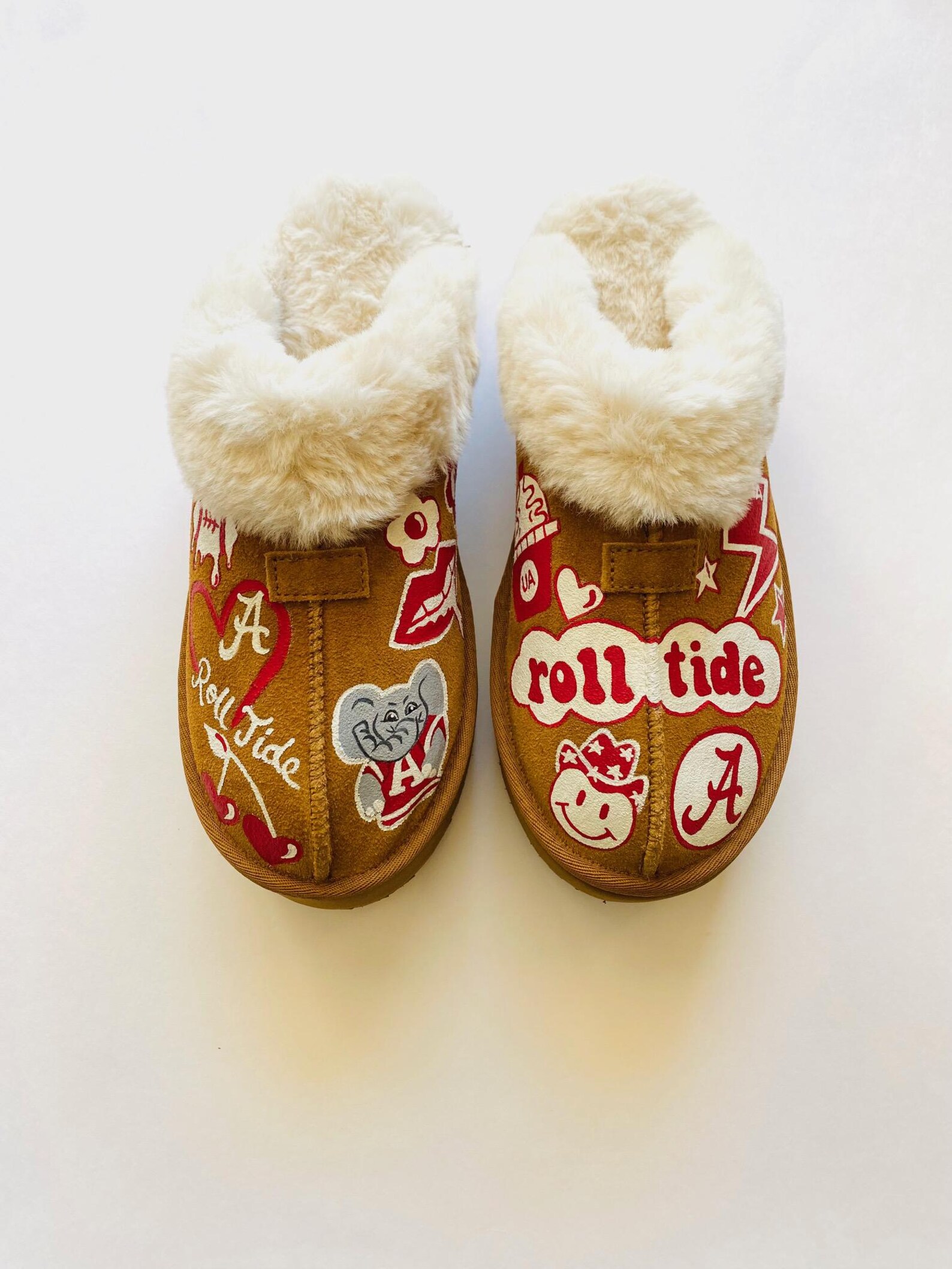 Custom Hand Painted Alabama College Slippers - Etsy