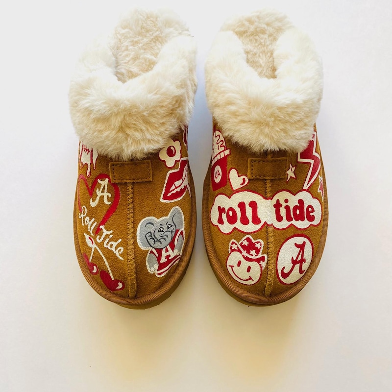 College Slippers Custom - Etsy