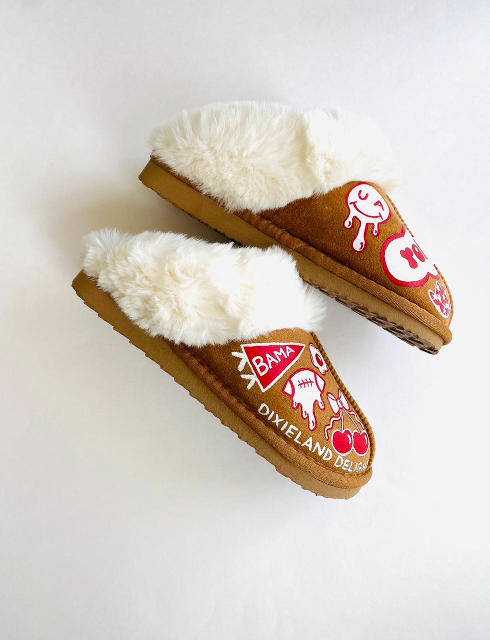 Custom Hand Painted Alabama College Slippers - Etsy