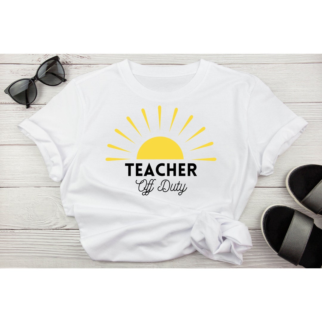 Teacher off Duty Png Svg, Retro Teacher Png Svg, Last Day of School ...