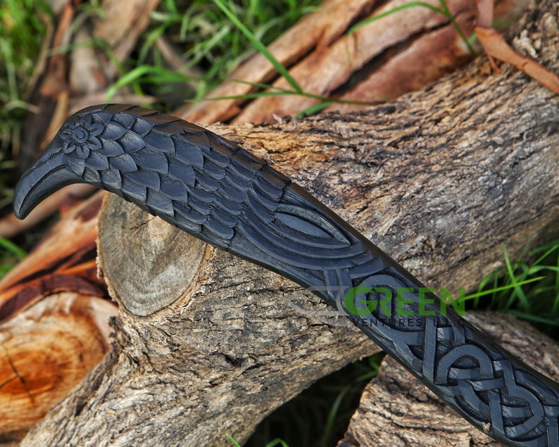 Viking Axe, Raven Engraved Axe, Viking Forged Axe, Personalized Hatchet ...