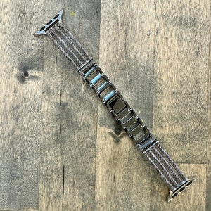 Starlight Color Mesh Apple Watch Slim Band Alloy Metal Bracelet Womens ...