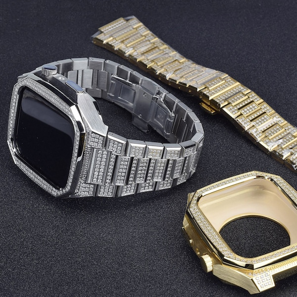 Iced Out Apple Watch Band - Etsy