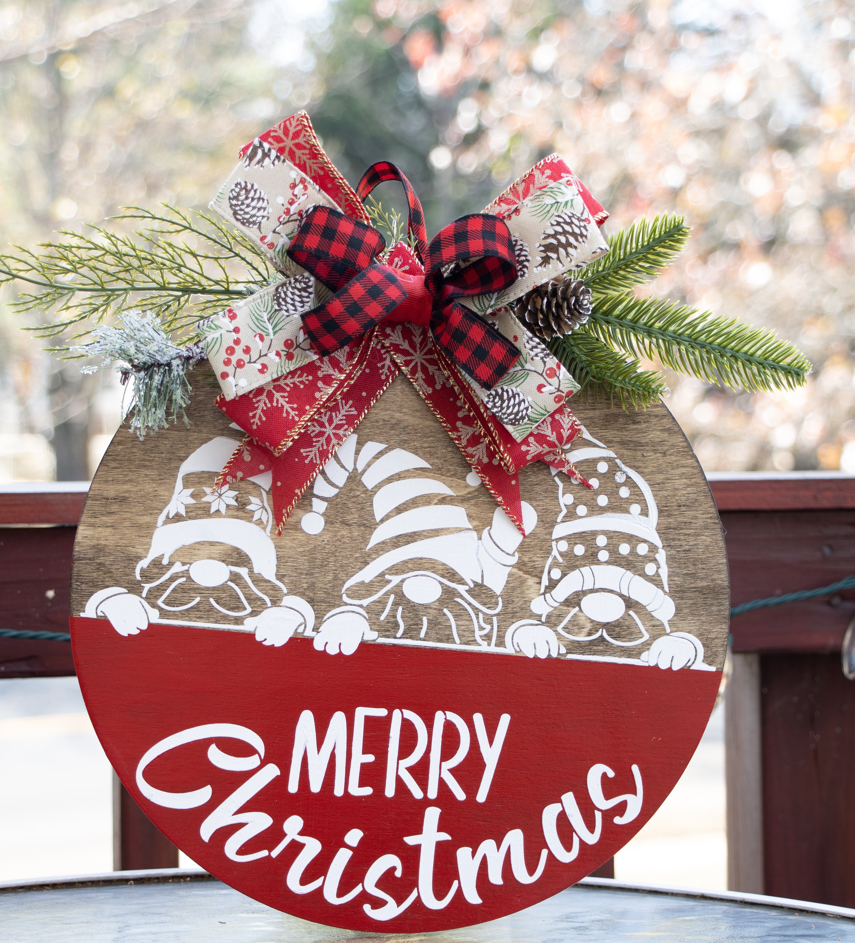 Christmas Themed Handmade Wooden Sign for Christmas Decor, Chrsitmas ...