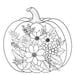 Floral Pumpkin Coloring Pages | Fall Autumn Leaves (PDF) - Etsy