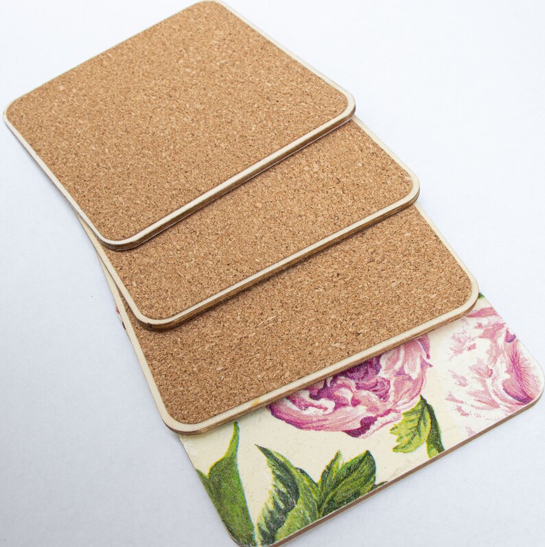 Set of Four Beautiful and Unique Coasters, Each One Handmade With a ...