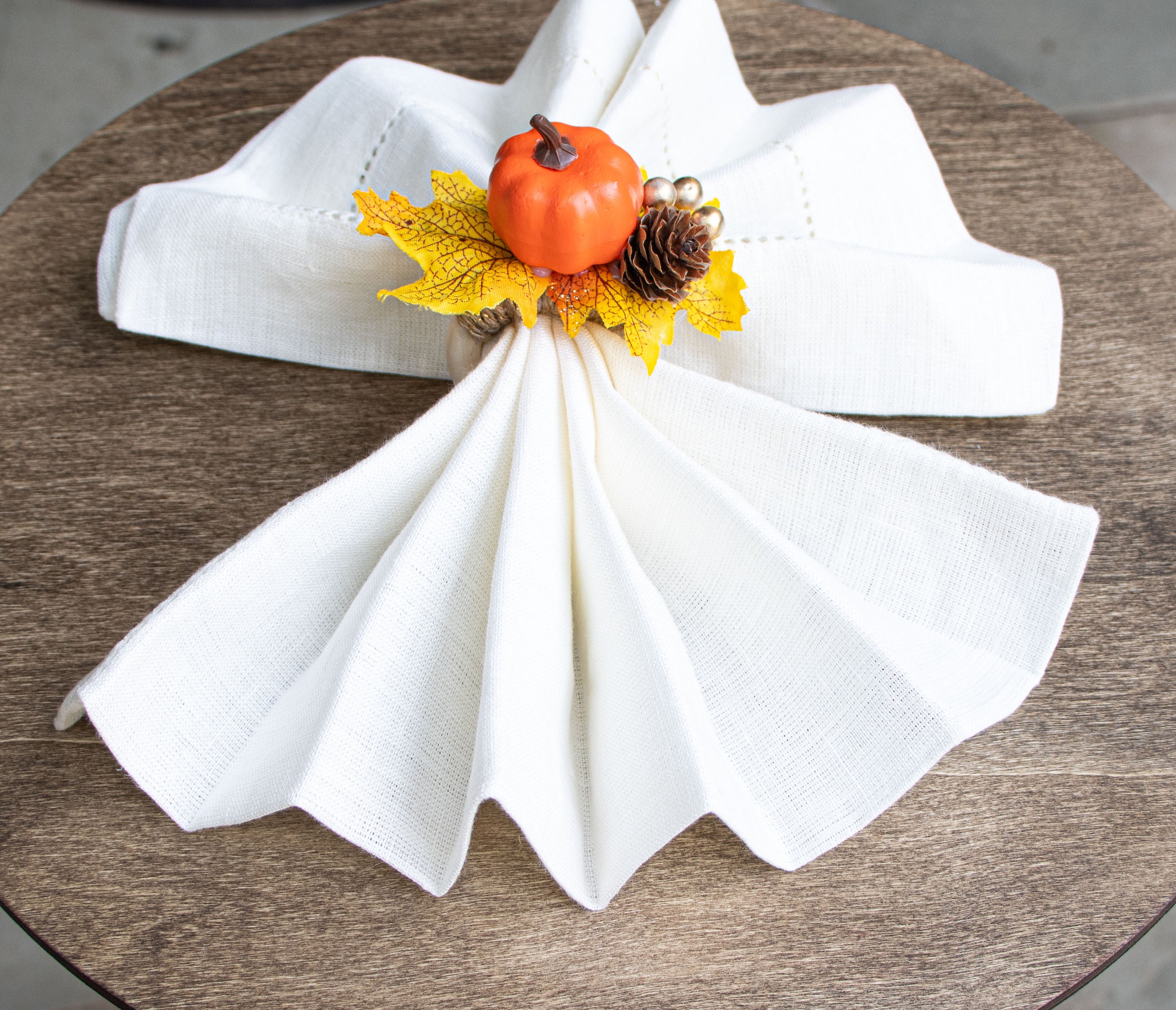 Set of 4 Hand Made Rustic Napkin Rings for Fall Table Decor - Etsy