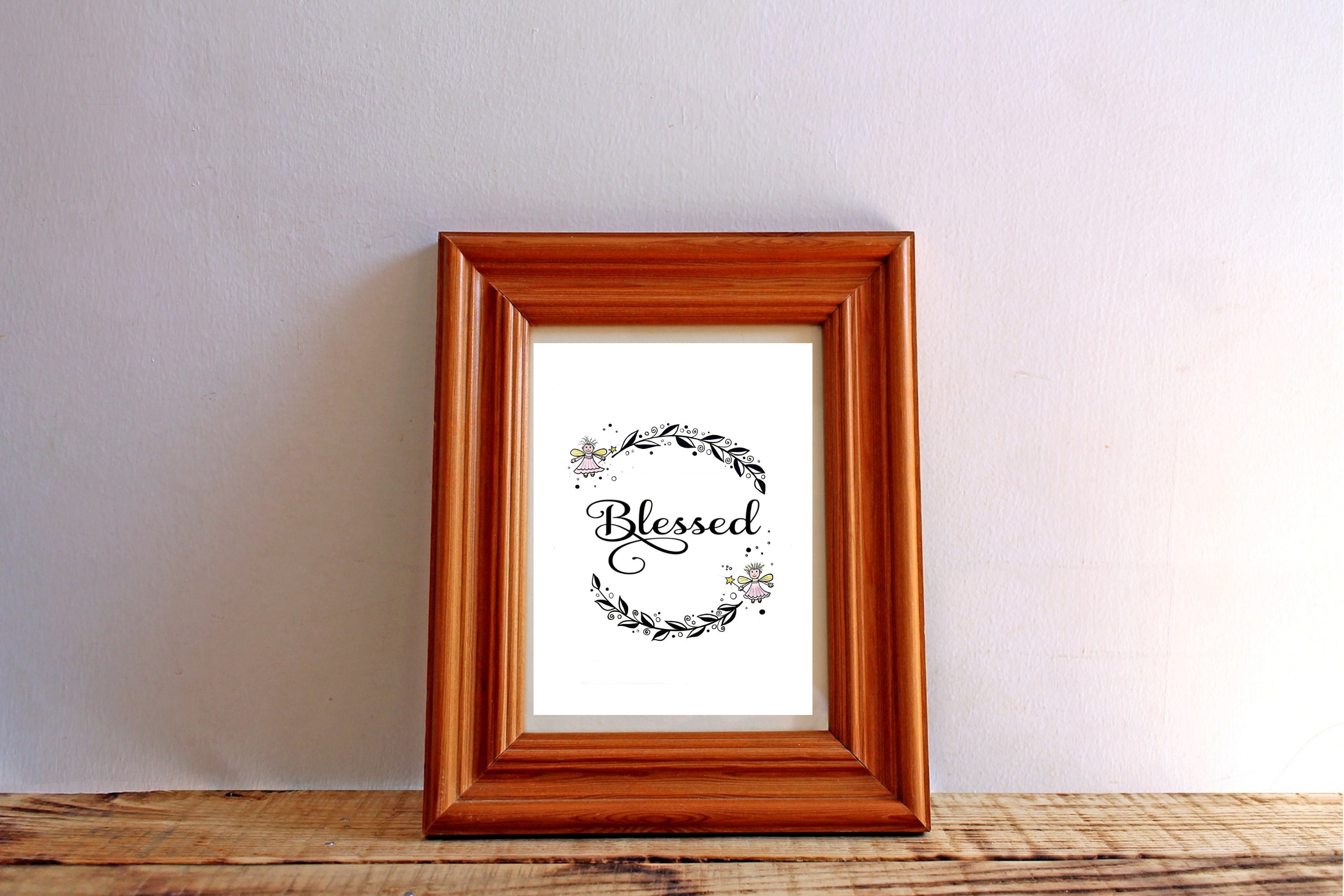 Blessed Sign Minimalist Printable Digital Wall Art, Blessed Sign Wall ...