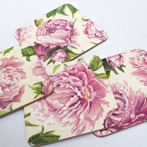 Set of Four Beautiful and Unique Coasters, Each One Handmade With a ...