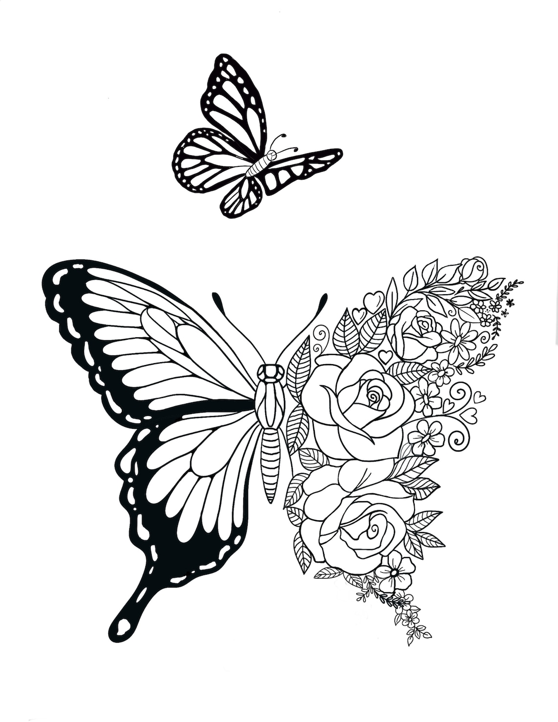 Butterfly Printable Coloring Sheet Coloring Pages Kids Coloring Pages ...