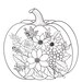 Floral Pumpkin Coloring Pages | Fall Autumn Leaves (PDF) - Etsy UK