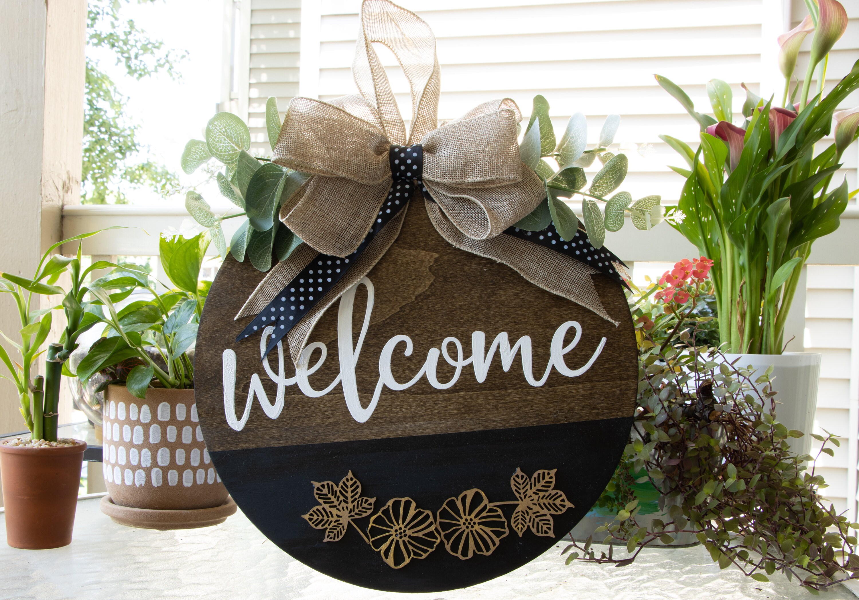 Handmade Wooden Welcome Sign for Home Decor, House Warming Gift - Etsy