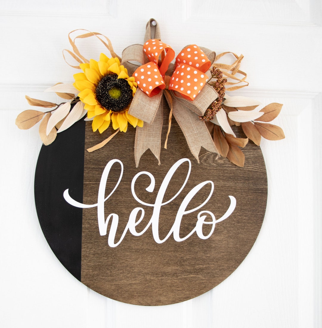 Handmade Wooden Hello Sign for Home Decor, House Warming Gift - Etsy