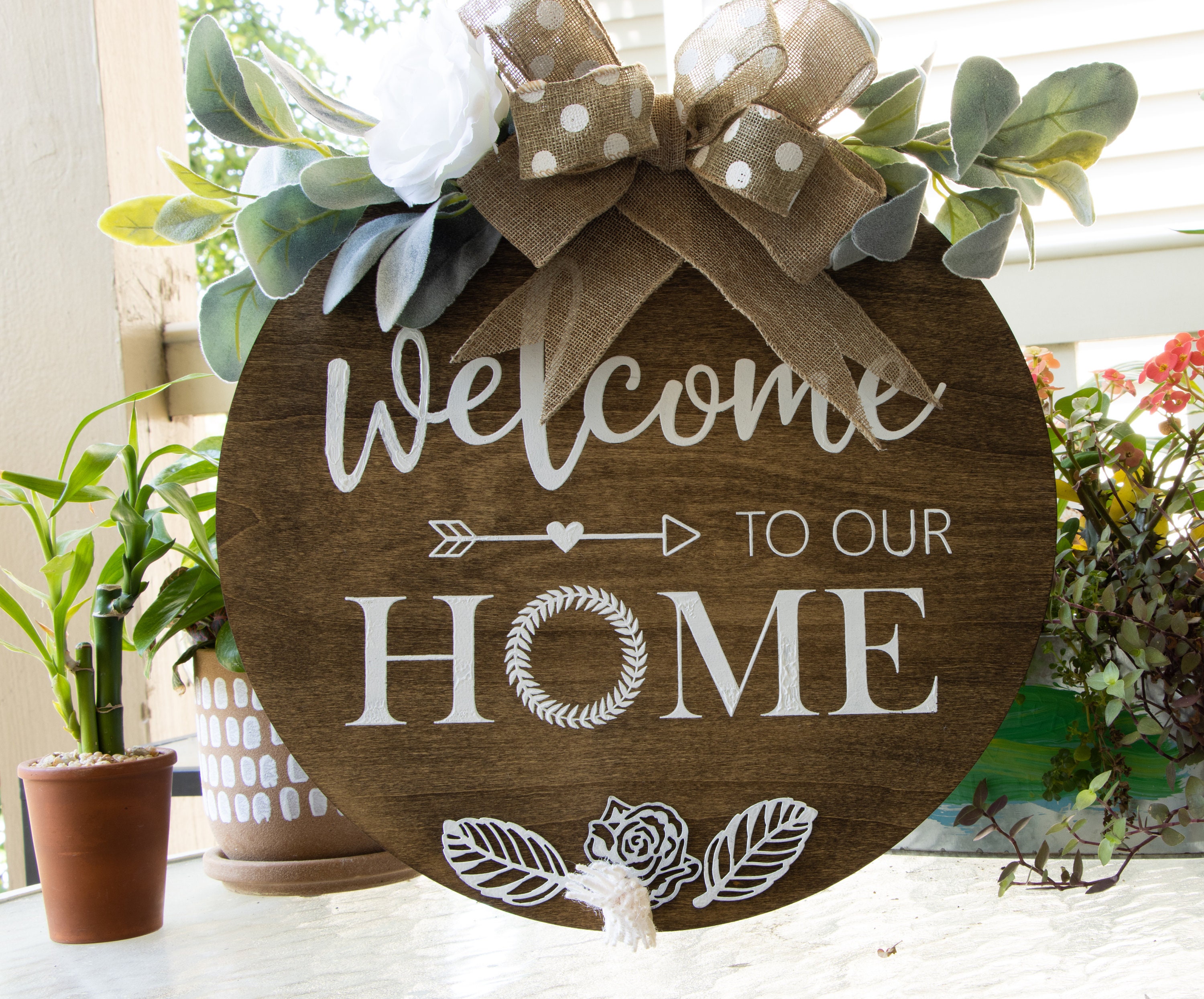 Handmade Wooden Welcome Sign for Home Decor, House Warming Gift - Etsy
