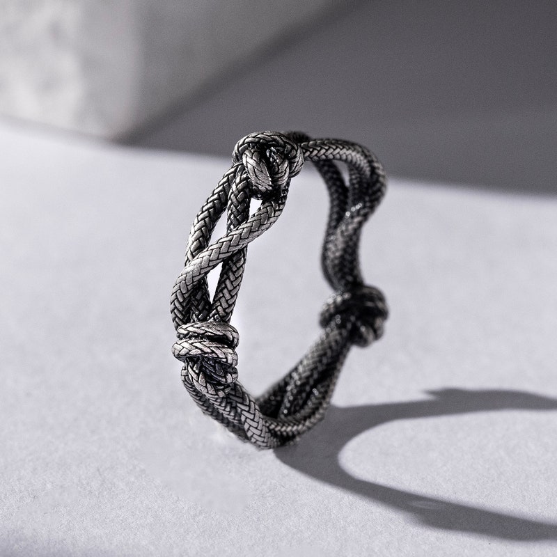 Rope Engagement Ring - Etsy