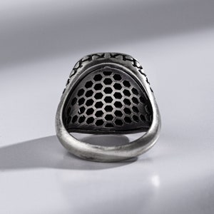 Silver Engraved Dragon Signet Ring Men, Dainty Fantasy Ring to Family ...