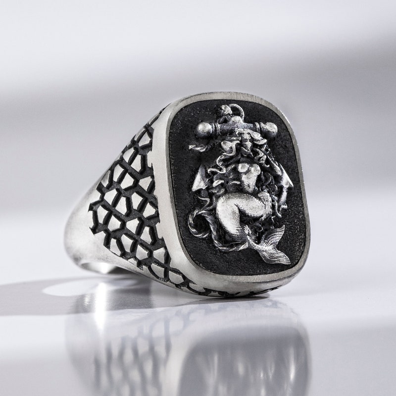 Silver Mermaid Ring - Etsy