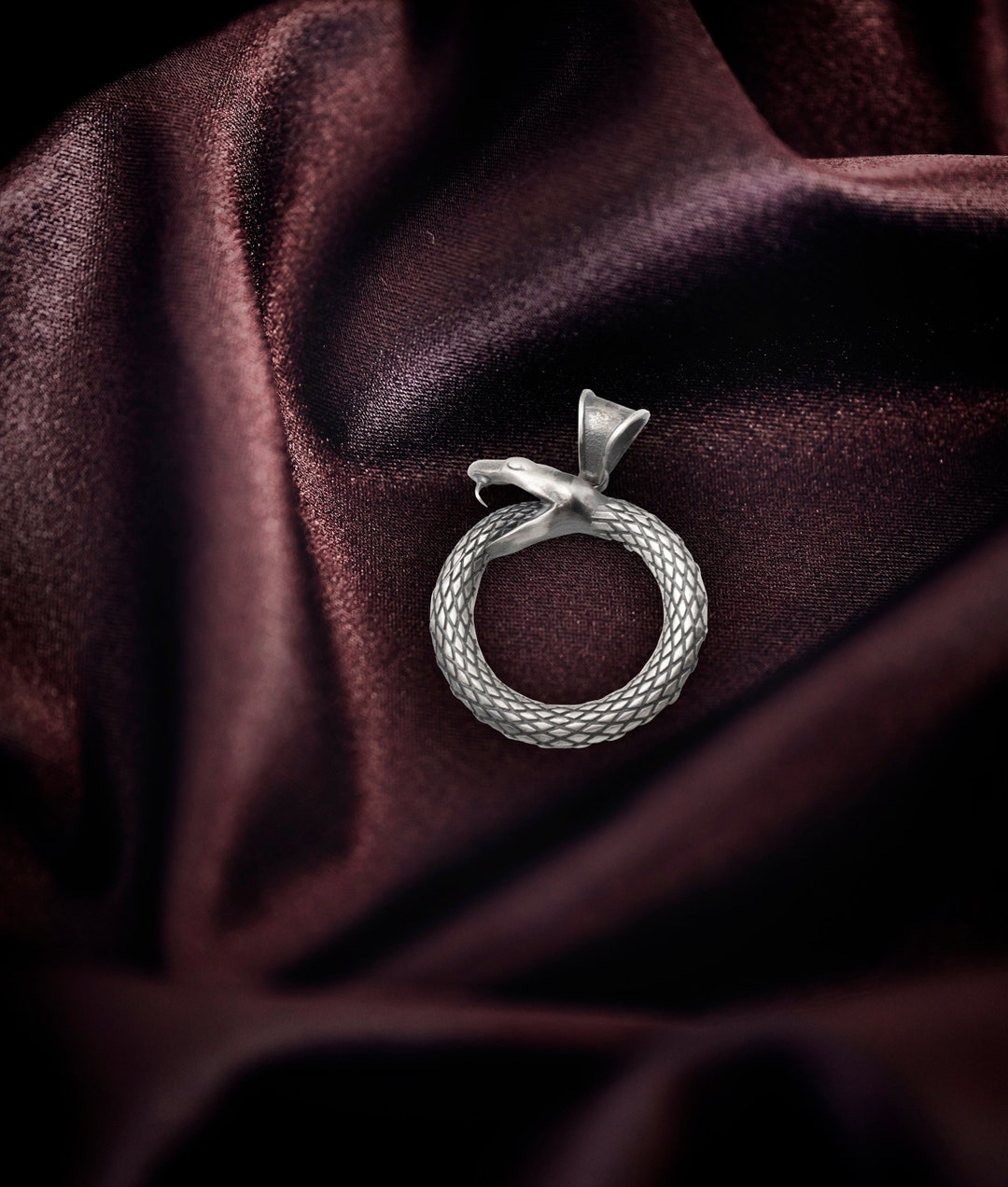 Ouroboros Sterling Silver Necklace, 925 Sterling Silver Mythology ...